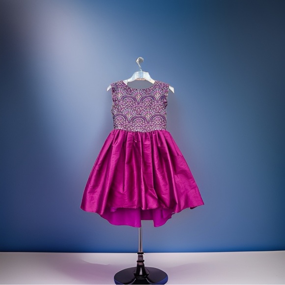 Badgley Mischka | Dresses | Stunning Girls Badgley Mishka Dress | Poshmark